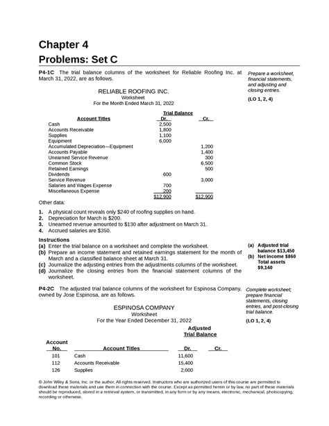 Chp Problem Set C Wiley Chapter Problems Set C P C The Trial
