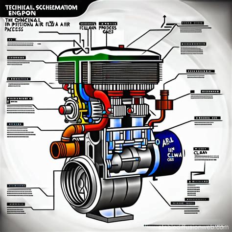 Technical Schematic Of Two Stroke Engine Stable Diffusion Online