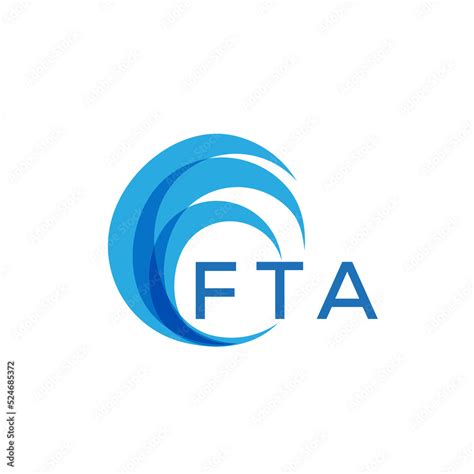 Fta Letter Logo Fta Blue Image On White Background Fta Monogram Logo