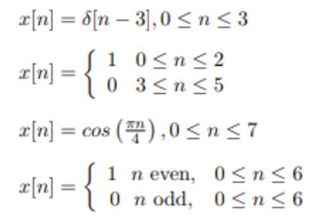 solved discrete fourier transforms afd or dft of the