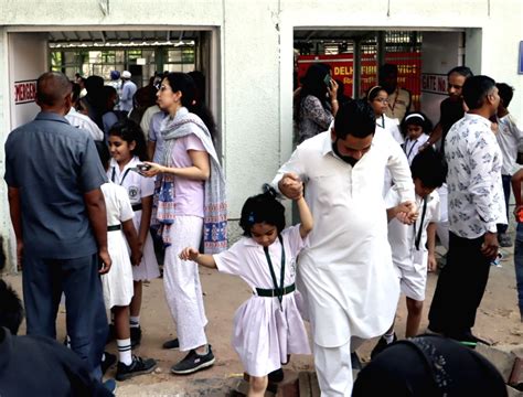 Students Being Rushed Out Of Delhi Public School At Mathura Road After