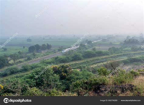 Pune India October 2023 Solapur Mumbai Vande Bharat Express Train
