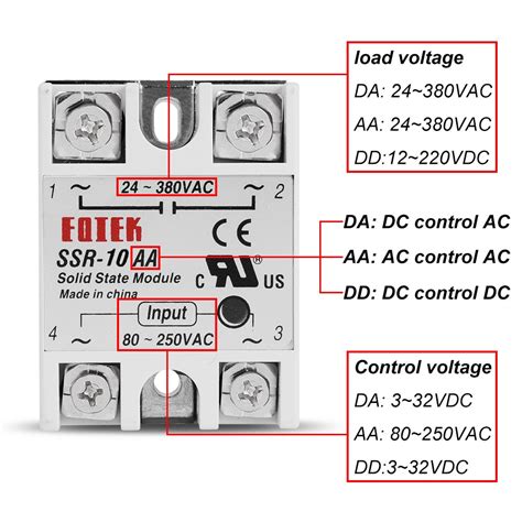 Ssr 25da Ssr 40da Ssr 40aa Ssr 40dd Ssr 10a 25a 40a 60a 80a 100a Dd Da