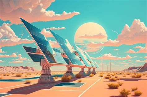 Generative Ai Renewable Energy And Sustainable Development Stock Image Image Of Warming