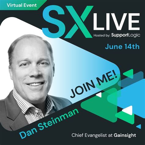 Dan Steinman On Linkedin Supportlogic Sxlive2023