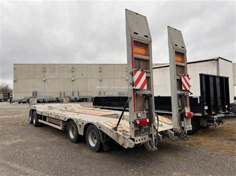MÖslein Ta4 Schwebheim 4 Achs Tieflader Hydraulischen Ram Doccasion
