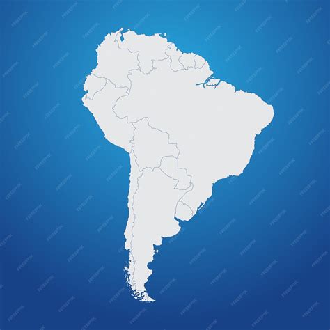 South American Continent Outline