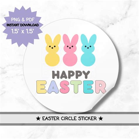 Peeps Easter Printable Stickers Play Dough Sticker Template Printable