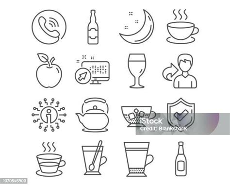 라 떼 주전자 차 찻잔 아이콘입니다 맥주 유리 커피 컵 고 맥주 표시 합니다 카푸치노 차가운 커피 기호 벡터 0명에 대한 스톡 벡터 아트 및 기타 이미지 Istock