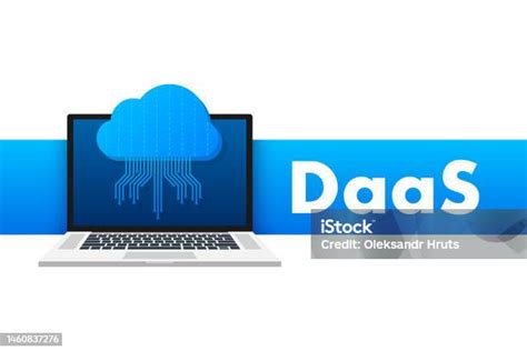 Daas 서비스로서의 데스크톱 클라우드 기반 소프트웨어 벡터 스톡 그림입니다 모형에 대한 스톡 벡터 아트 및 기타 이미지