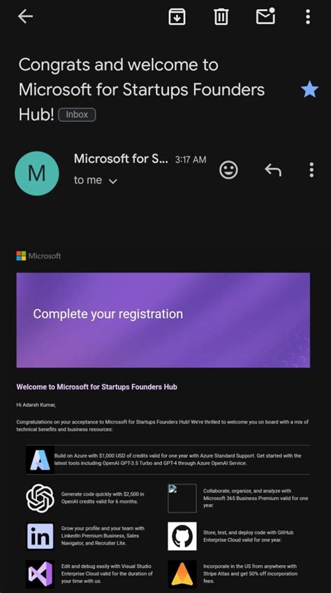 Adarsh Kumar Pandey ↗️ On Linkedin Microsoft Startupsfoundershub Codingbits Startup