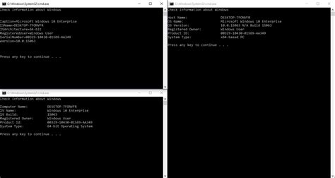C Ch T O Batch File Xem Th Ng Tin Windows