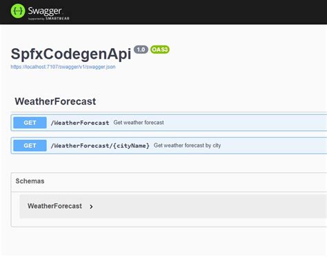 how to generate the typescript api client and use it in an spfx project