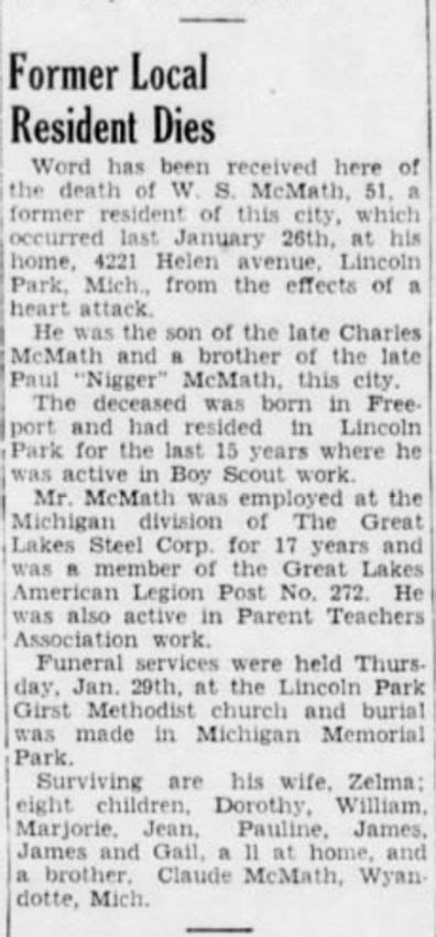 William S Mcmath 1891 1942 Find A Grave Memorial