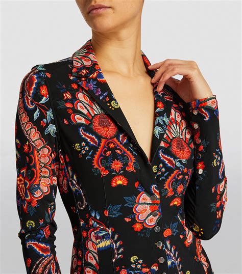 Paco Rabanne Floral Paisley Blazer Harrods Au