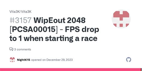 Wipeout 2048 Pcsa00015 Fps Drop To 1 When Starting A Race · Issue