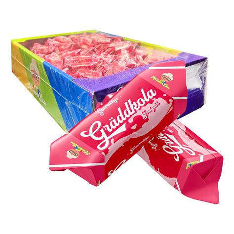 Mormor Lisas Gammeldags Gräddkola Jordgubb Storpack Partykungen