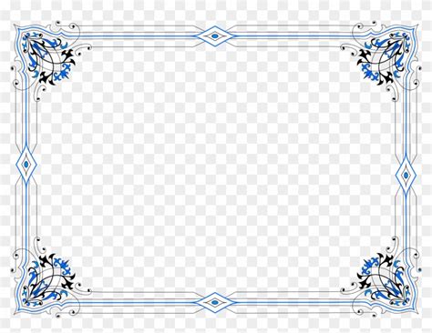 Cute Blue Border Png