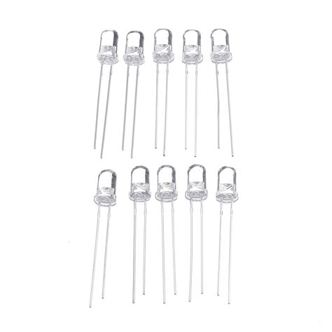 300pcs 5mm Led Diode 5 Mm Assorted Kit Clear Warm White Green Red Blue Uv Yellow Orange Pink F5