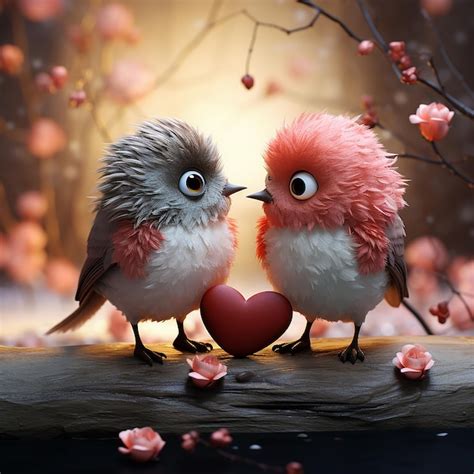 Love Bird Generate Ai Premium Ai Generated Image