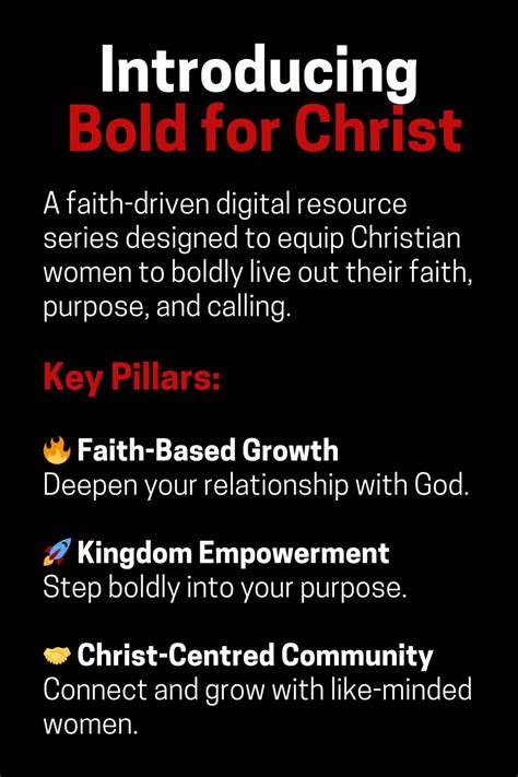 Bold For Christ Shop Page For All Is Through Him