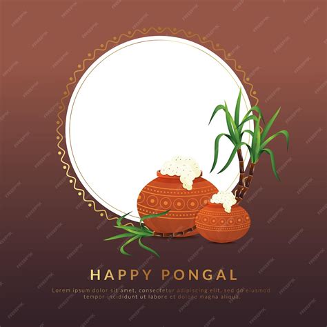 Premium Vector Pongal The Religious Festival Of South India Happy Pongal Festival Greetings