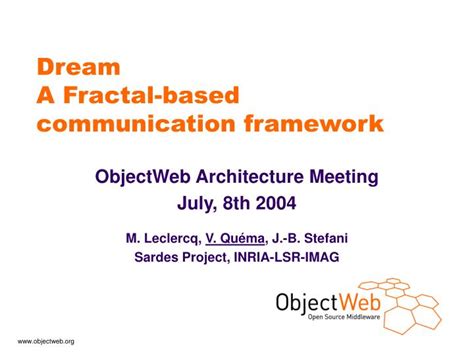 Ppt Dream A Fractal Based Communication Framework Powerpoint
