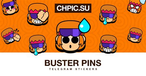 Buster Pins Telegram Stickers