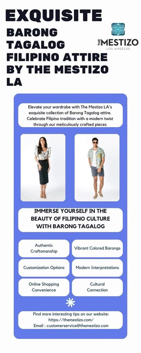 The Mestizo Discover The Best Barong And Traditional Filipino Clothes