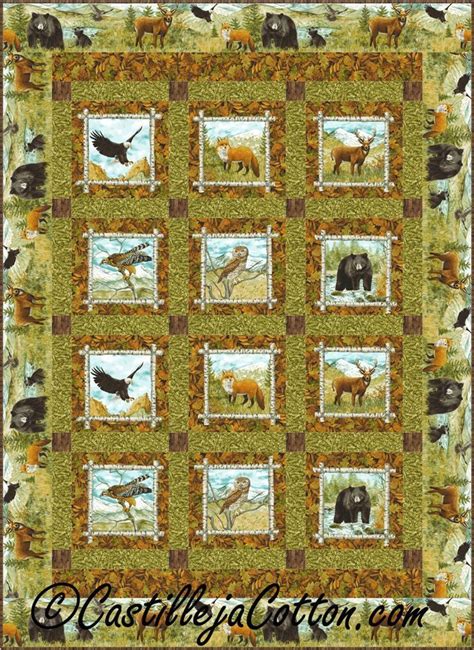 Quilt Patterns For Wildlife Panels At Tina Mooney Blog