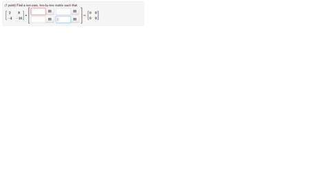 solved find a non zero two by two matrix such that [2 8