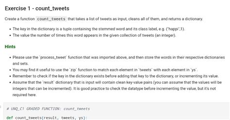 Week 1 And Week 2 Programming Assignment Errors Nlp With Classification And Vector Spaces