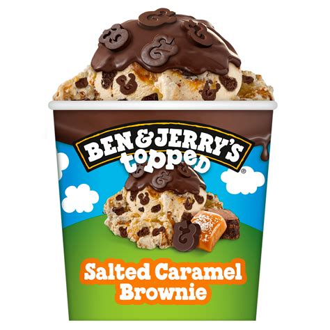 Benandjerrys Topped Salted Caramel Brownie Per Beker 465 Ml