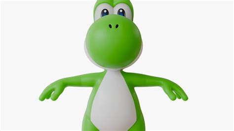 Yoshi Character Cinematic Super Mario World 1 3d Turbosquid 2260730