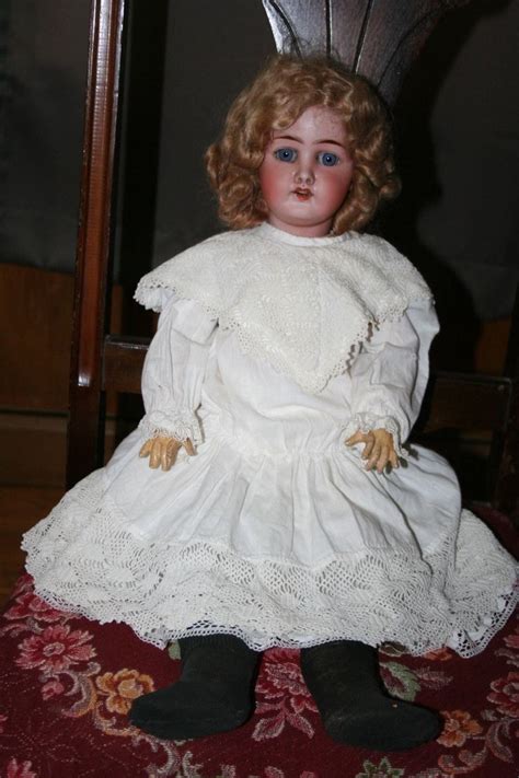 Немецкая антикварная кукла из бисквитного фарфора до 1930 года Beautiful 24 Antique German