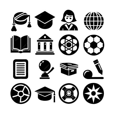 Education And Learning Icon Set Collection Vector Illustration