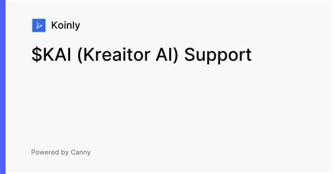 Kai Kreaitor Ai Support Integration Requests Public Koinly