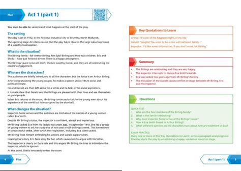 Collins SNAP Revision An Inspector Calls AQA GCSE 9 1 English