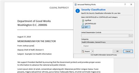Janusseal Cui Implementation Kit Simplifying Controlled Unclassified
