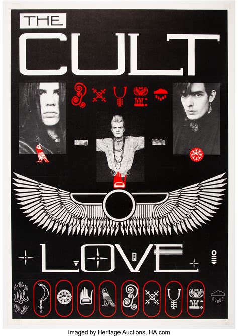 The Cult Love Promo Poster 1985 Music Memorabilia Posters Lot