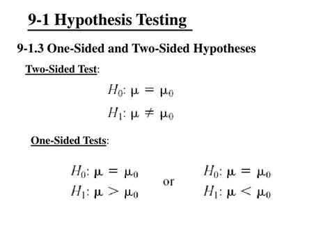 ppt 9 1 hypothesis testing powerpoint presentation free download