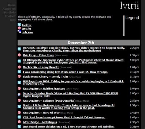 custom lifestream script in a single php file lifestream blog