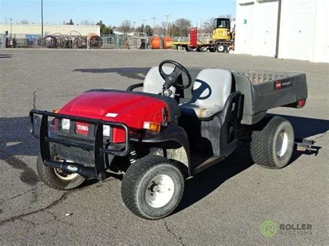 2010 Toro Workman Mdx Utility Cart Gas Dump Bed W Rahn Groomer Hour Meter Inoperable
