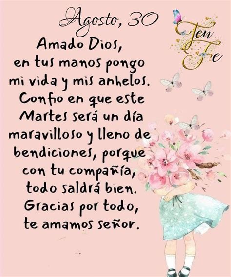 Pin de Confía en Dios en Fe Frases bonitas Palabra de vida Feliz lunes bendiciones