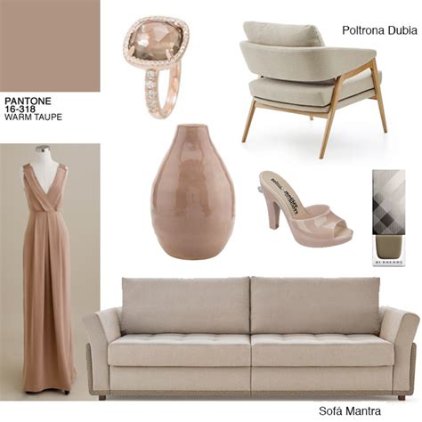 Pantone Warm Taupe Estofados Jardim