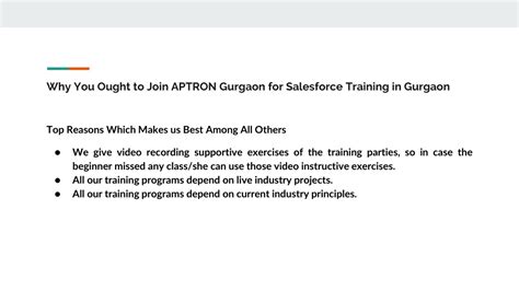 Ppt Salesforce Training Institute In Gurgaon 2022 Powerpoint Presentation Id 11465622