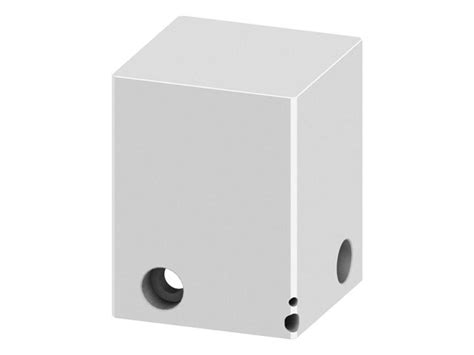 3 Axis Adjustment Block 80x80x80 Precision Holes Sm1107n
