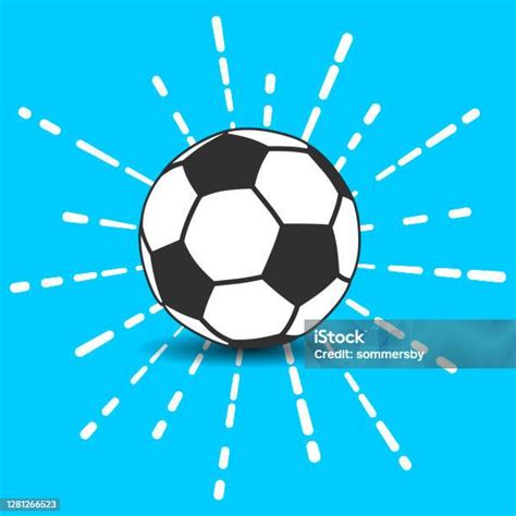 그림자와 화재의 플래시 흰색 선형 광선축구 공 아이콘 축구공에 대한 스톡 벡터 아트 및 기타 이미지 축구공 판화 제작물