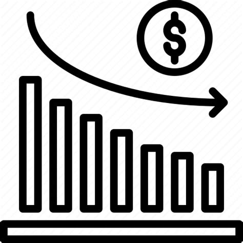 Decrease Inflation Finance Economy Investment Crisis Icon