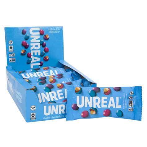 Unreal Dark Chocolate Peanut Gems Nassau Candy